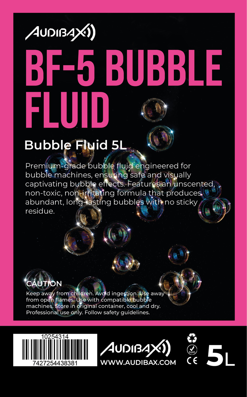 BF-5 Bubble Fluid 5L - Audibax