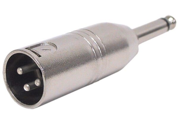 Bronze Adapter Mono Jack XLR Male 10100916 - Audibax