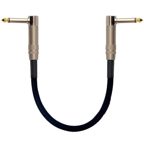 Gold Custom Guitar Angled Mono Jack Angled Mono Jack 0,15m Black ...