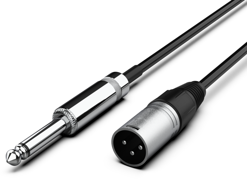 Silver XLR Male Mono Jack 1,5m 10145086 - Audibax
