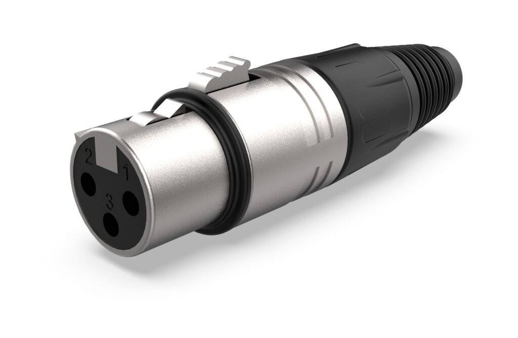 Silver Connector XLR Female 10154446 - Audibax
