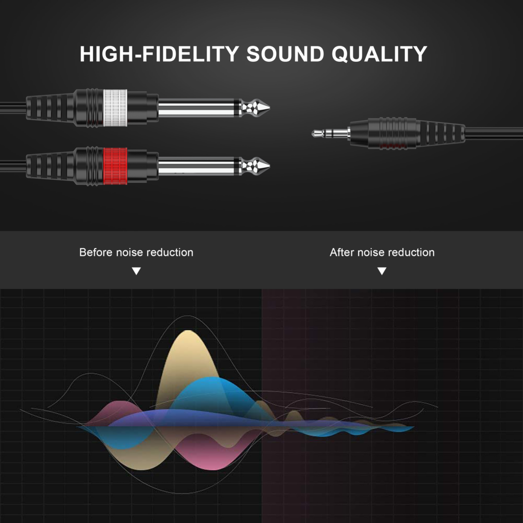 Bronze Stereo Minijack 2 x Mono Jack 5m 10145079 - Audibax